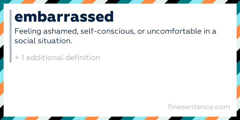 Embarrassed - Definition, Meaning, and Examples in English