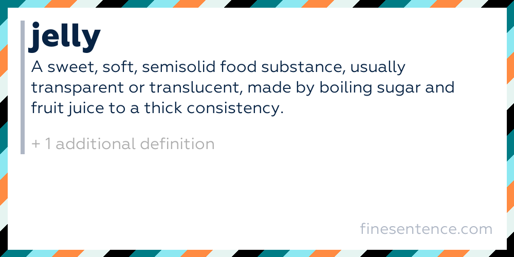 Jelly - Definition, Meaning, and Examples in English