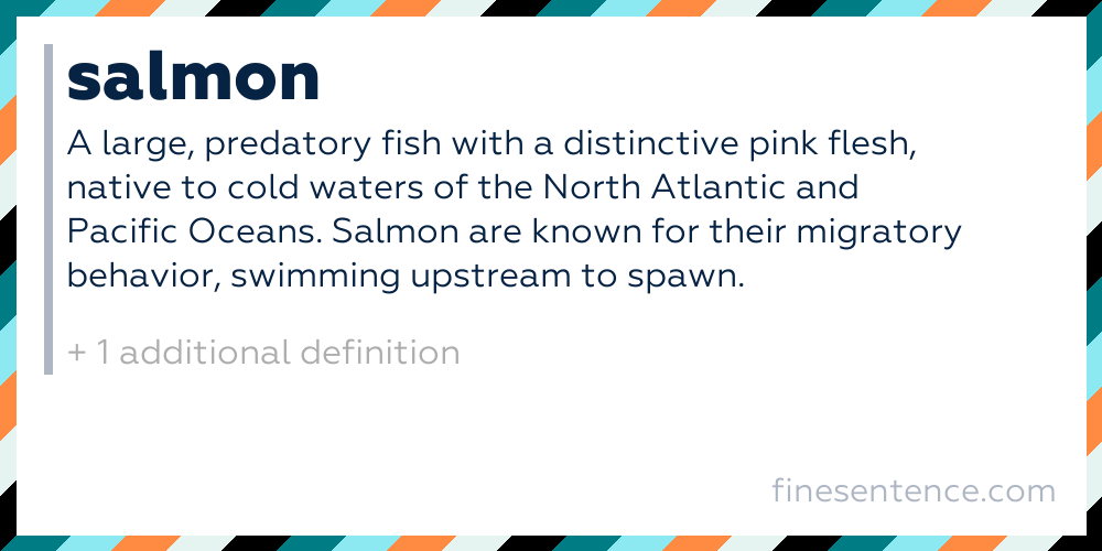 Salmon - Definition, Meaning, and Examples in English