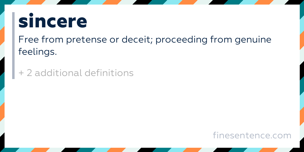 Sincere - Definition, Meaning, and Examples in English
