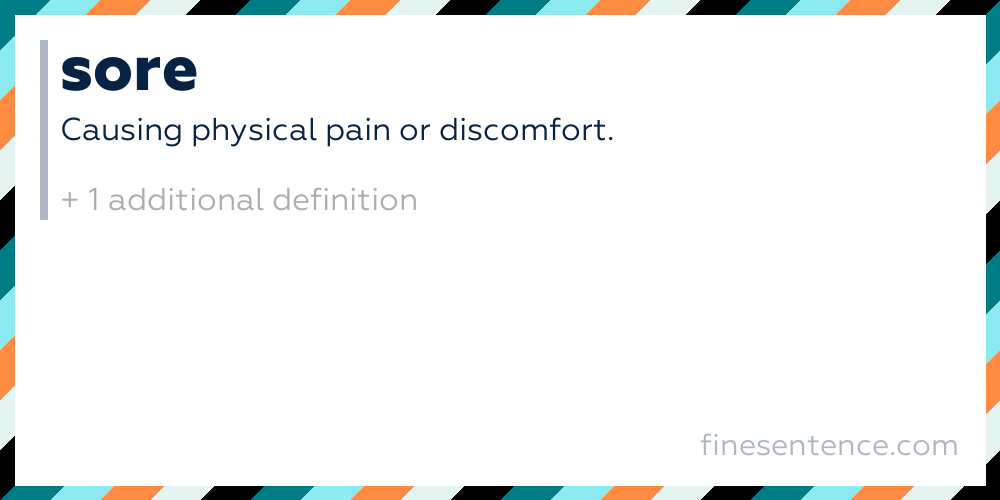 Sore Meaning Definitions Translation And Examples sore-meaning-definitions-translation-and-examples