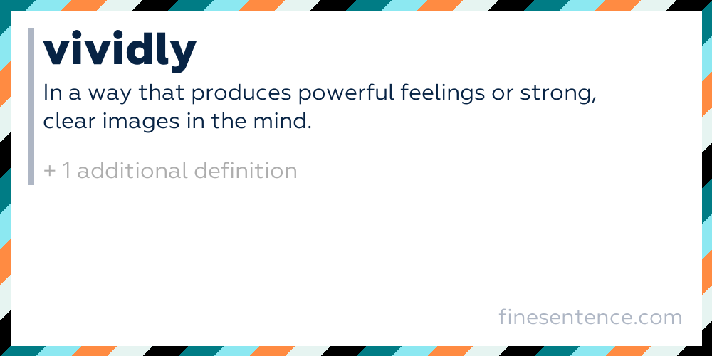 Vividly - Definition, Meaning, and Examples in English